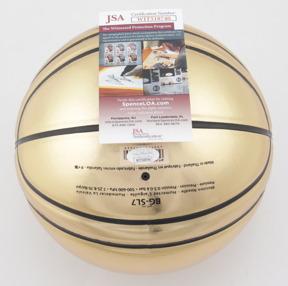 Larry Bird Signed Molten Gold Basketball (JSA COA) | Pristine Auction