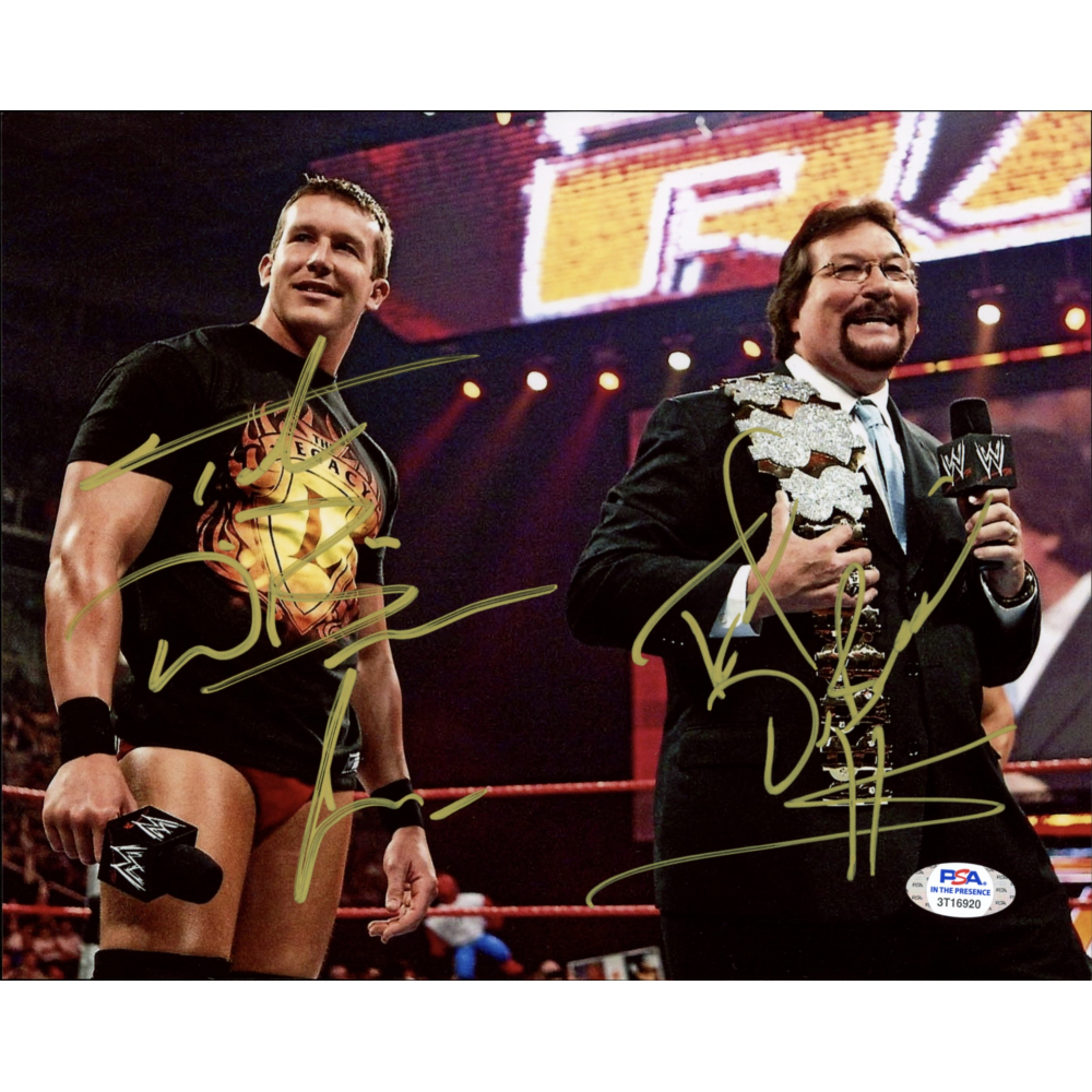 Ted DiBiase & Ted DiBiase Jr. Signed WWE 8x10 Photo (PSA COA ...