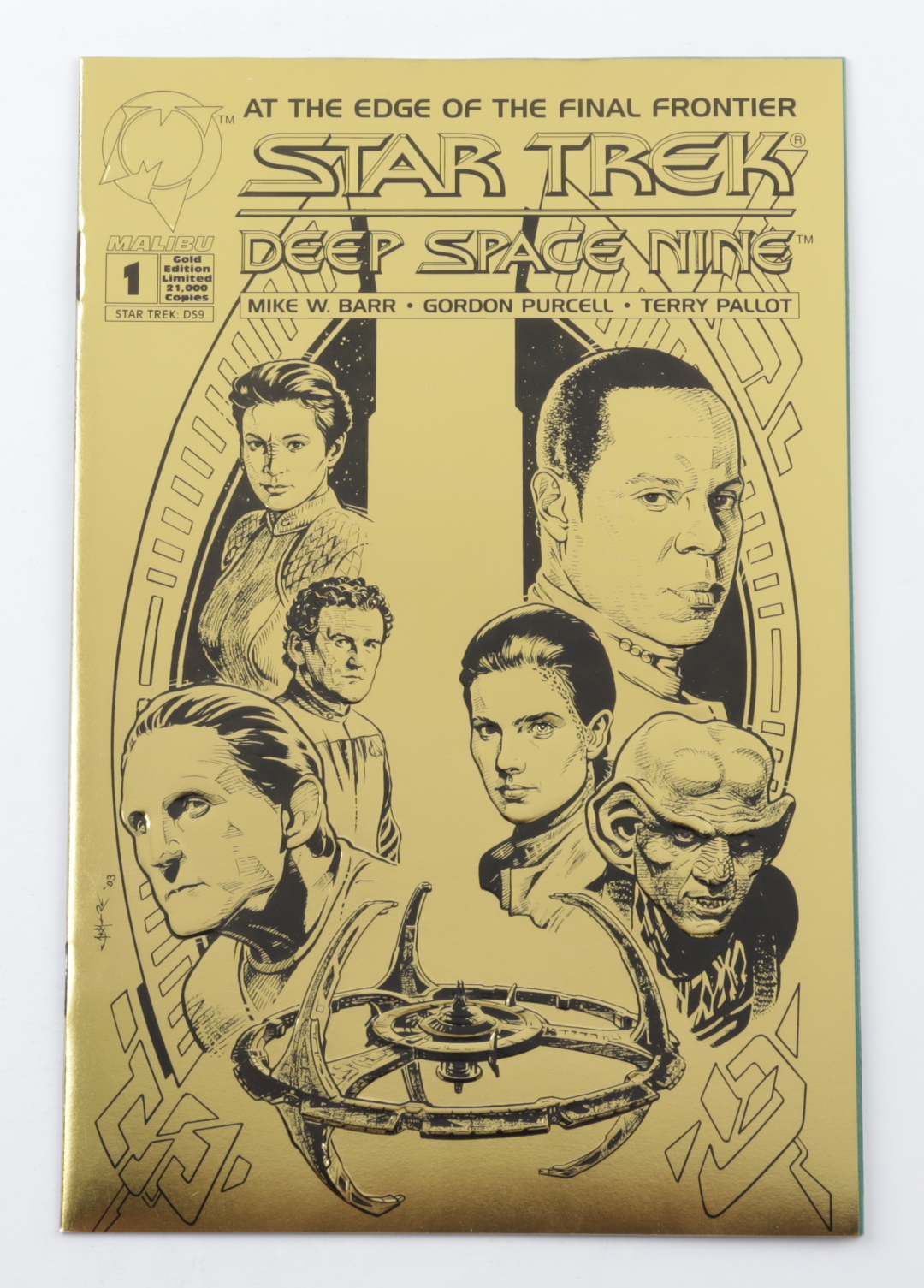 1993 "Star Trek: Deep Space Nine" Issue #1 Gold Edition Malibu Comic ...
