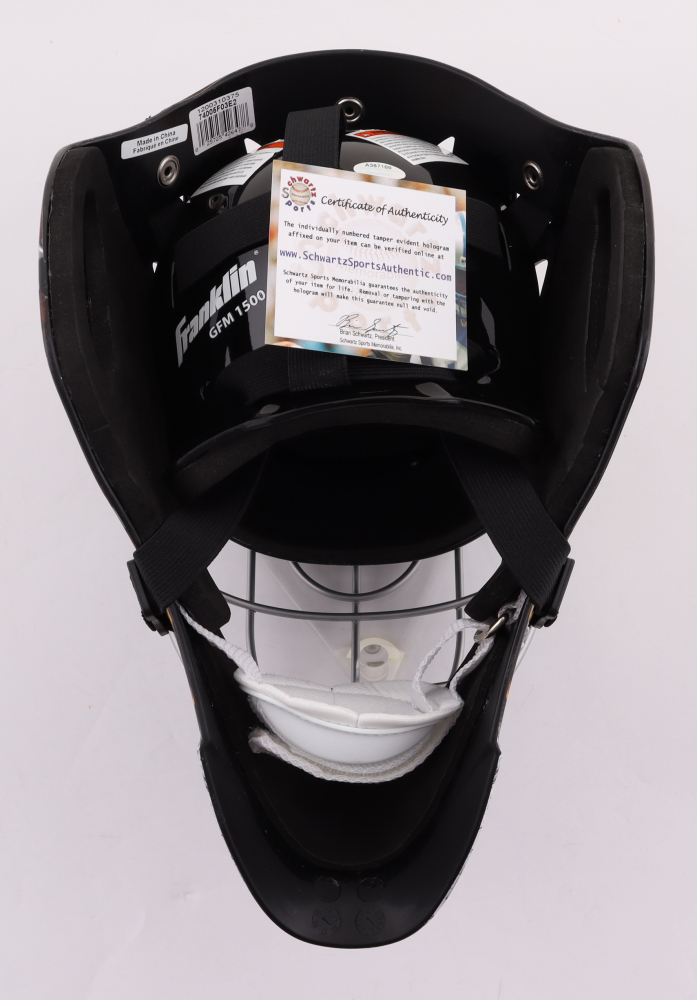 Gerry Cheevers Signed Bruins Full-Size Goalie Mask Inscribed "The Mask ...