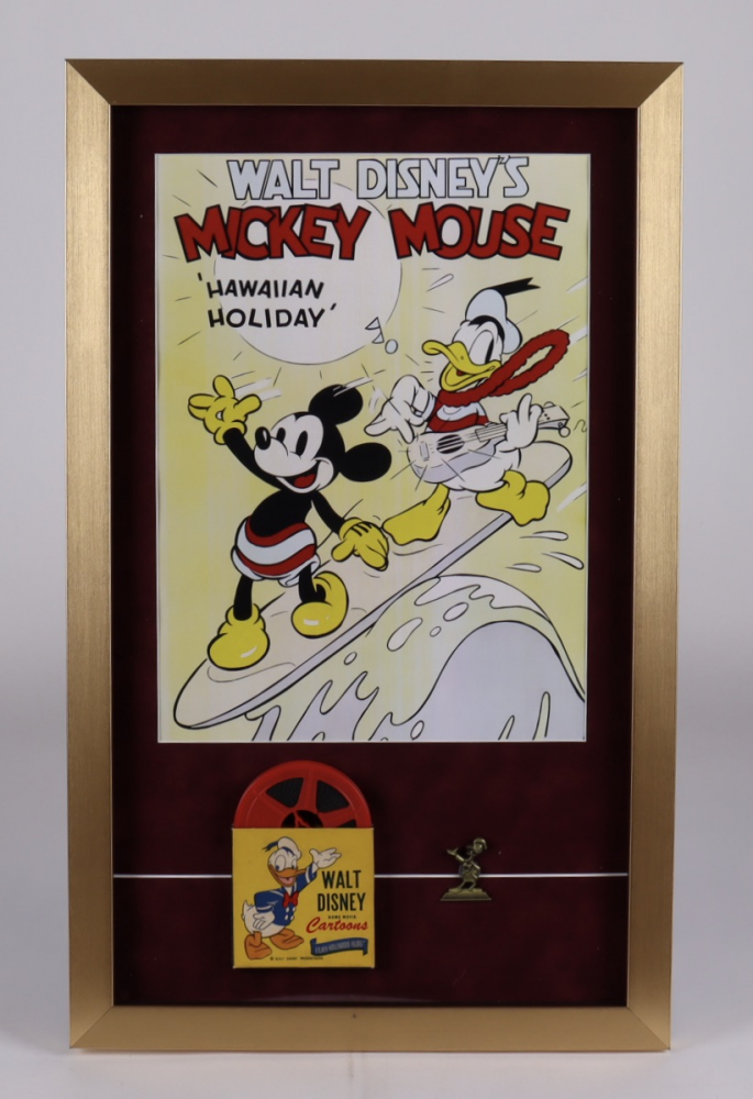 Vintage 1950's Walt Disney's Mickey Mouse 16x26 Custom Framed Shadowbox ...
