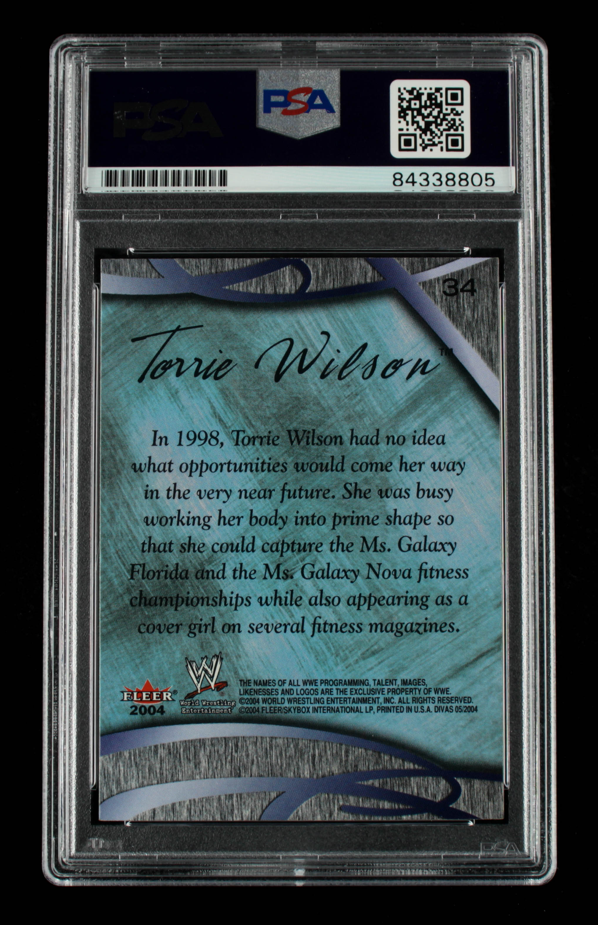 Torrie Wilson Signed 2004 Fleer WWE Divine Divas 2005 #34 With ...