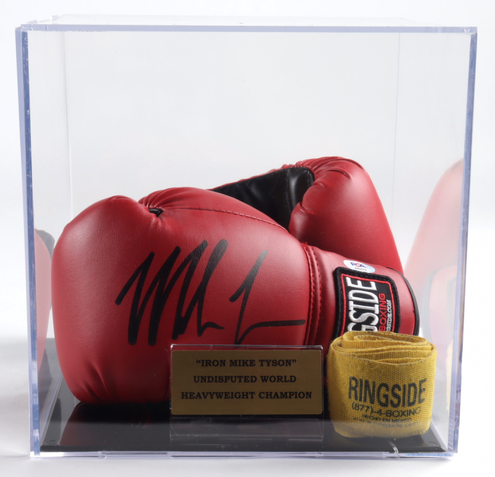 Mike Tyson Signed Boxing Glove with Display Case (PSA COA) | Pristine ...