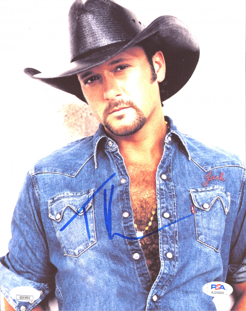 Tim McGraw Signed 8x10 Photo (JSA COA) | Pristine Auction