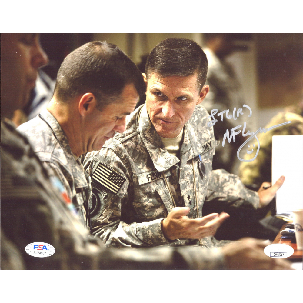Michael T. Flynn Signed 8x10 Photo Inscribed "LTG(R)" (JSA) | Pristine ...