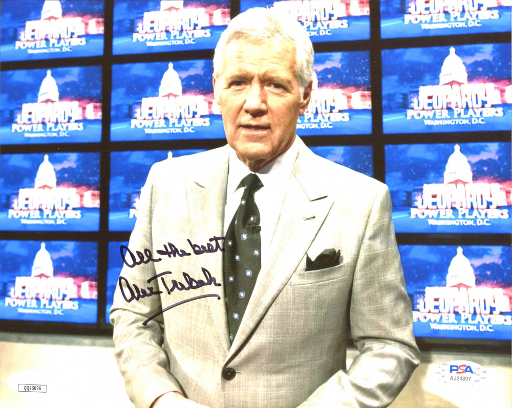 Alex Trebek Signed "Jeopardy!" 8x10 Photo Inscribed "All The Best" (JSA ...
