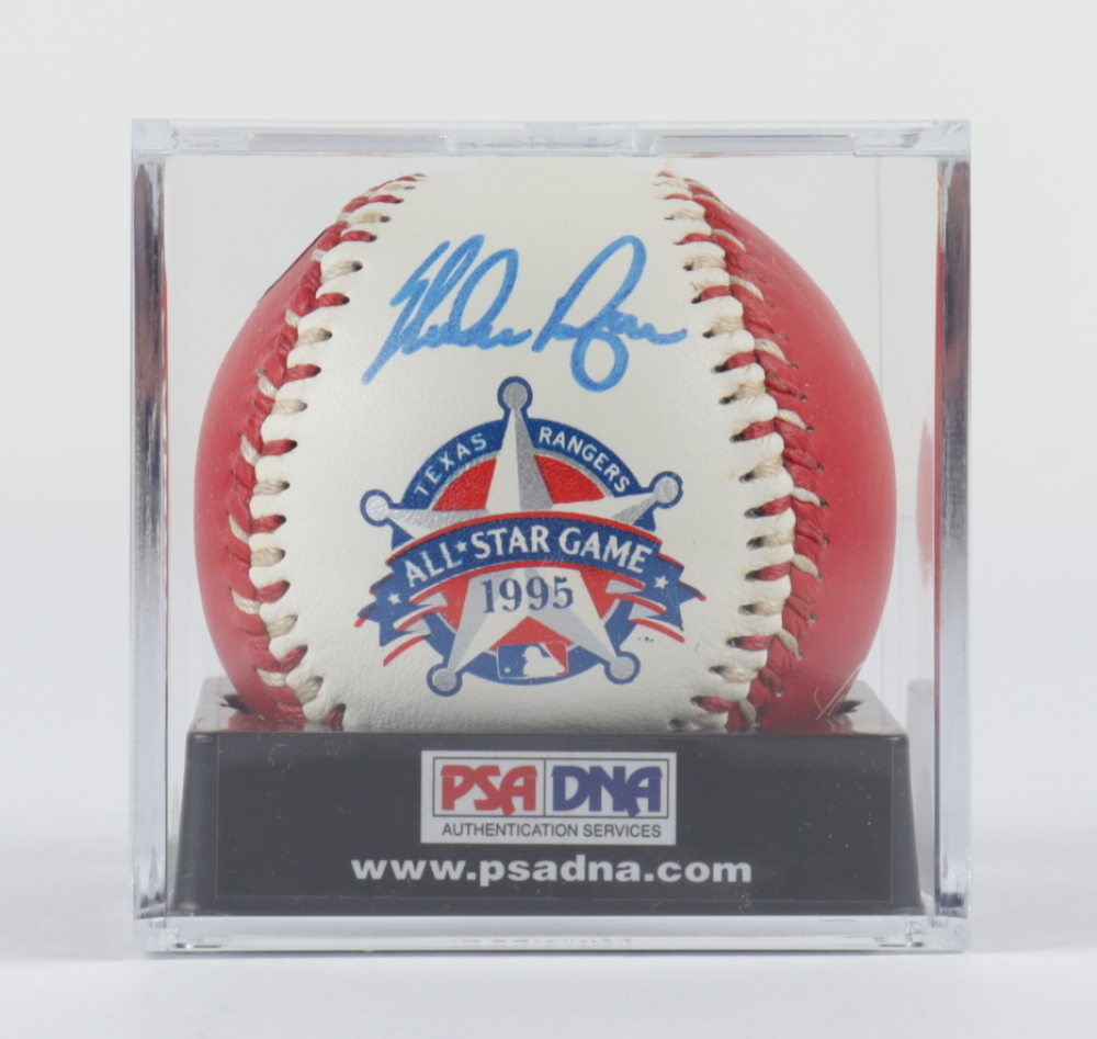 Nolan Ryan Signed 1995 All-Star Game Rangers Logo Baseball with Display Case (PSA COA - Graded ...