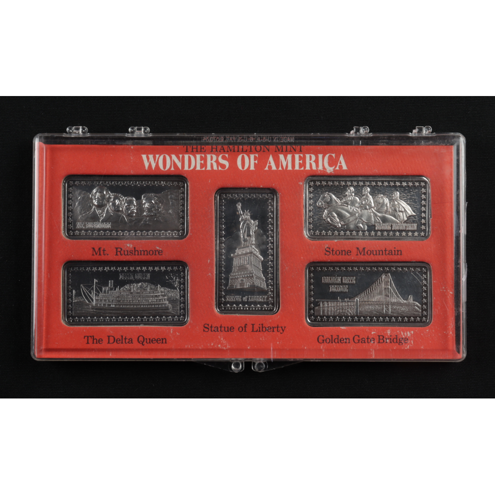 The Hamilton Mint "Wonders Of America" Proof Set of (5) Coins ...
