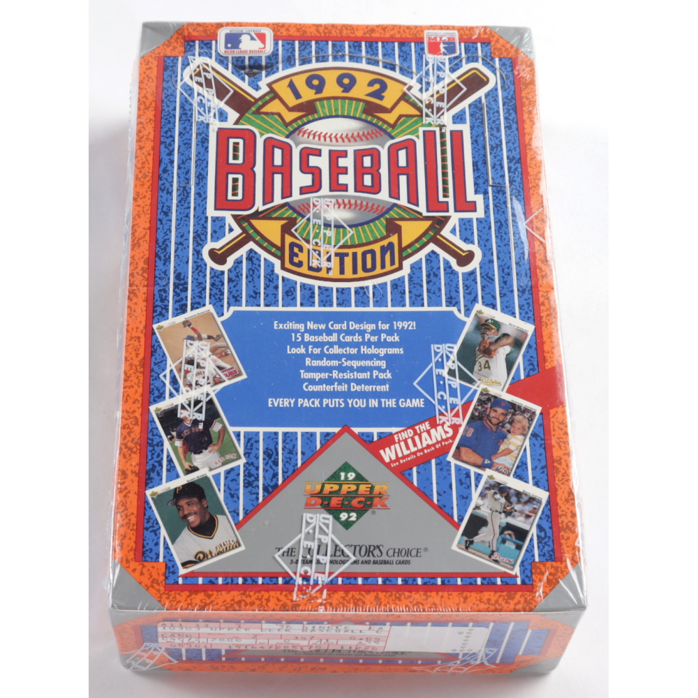 1992 Upper Deck Low Series Baseball Box of (36) Packs | Pristine Auction