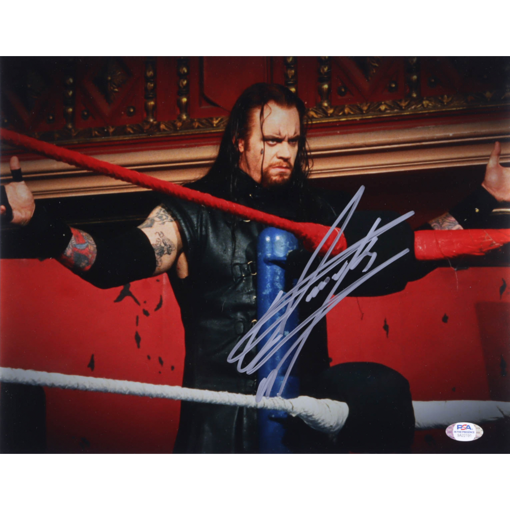 The Undertaker Signed WWE 11x14 Photo (PSA) | Pristine Auction