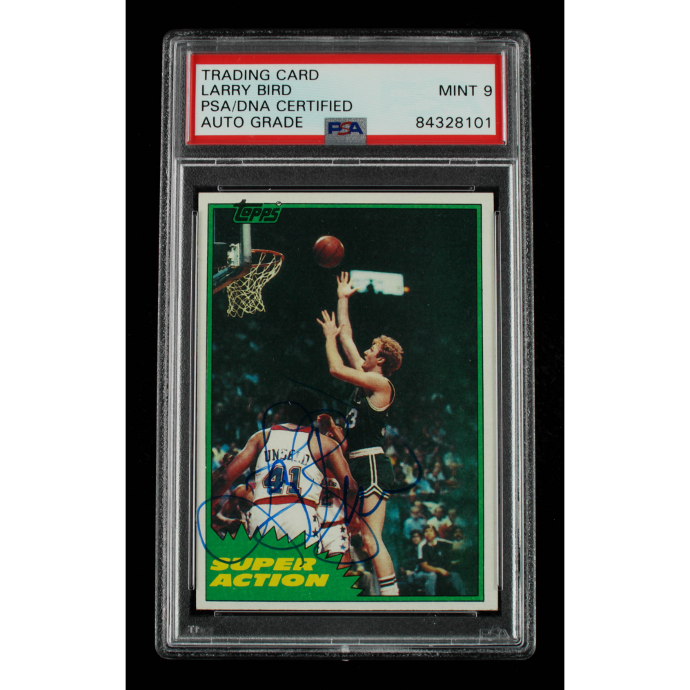Larry Bird Signed 1981 Topps #101 (PSA Encapsulated) | Pristine Auction