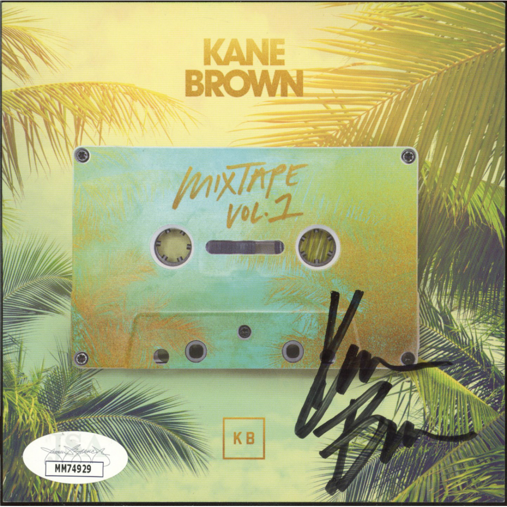 Kane Brown Signed "Mixtape Vol. 1" CD Album Cover (JSA COA) | Pristine ...