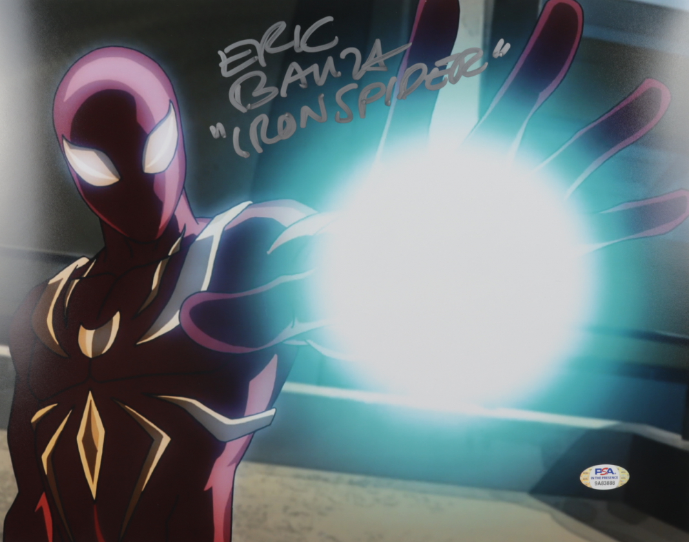 Eric Bauza Signed "Ultimate Spider-Man" 11x14 Photo Inscribed "Iron ...