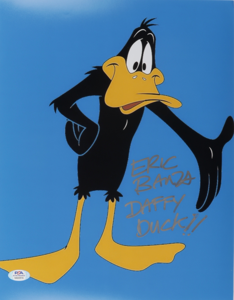 Eric Bauza Signed "Looney Tunes" 11x14 Photo Inscribed "Daffy Duck ...