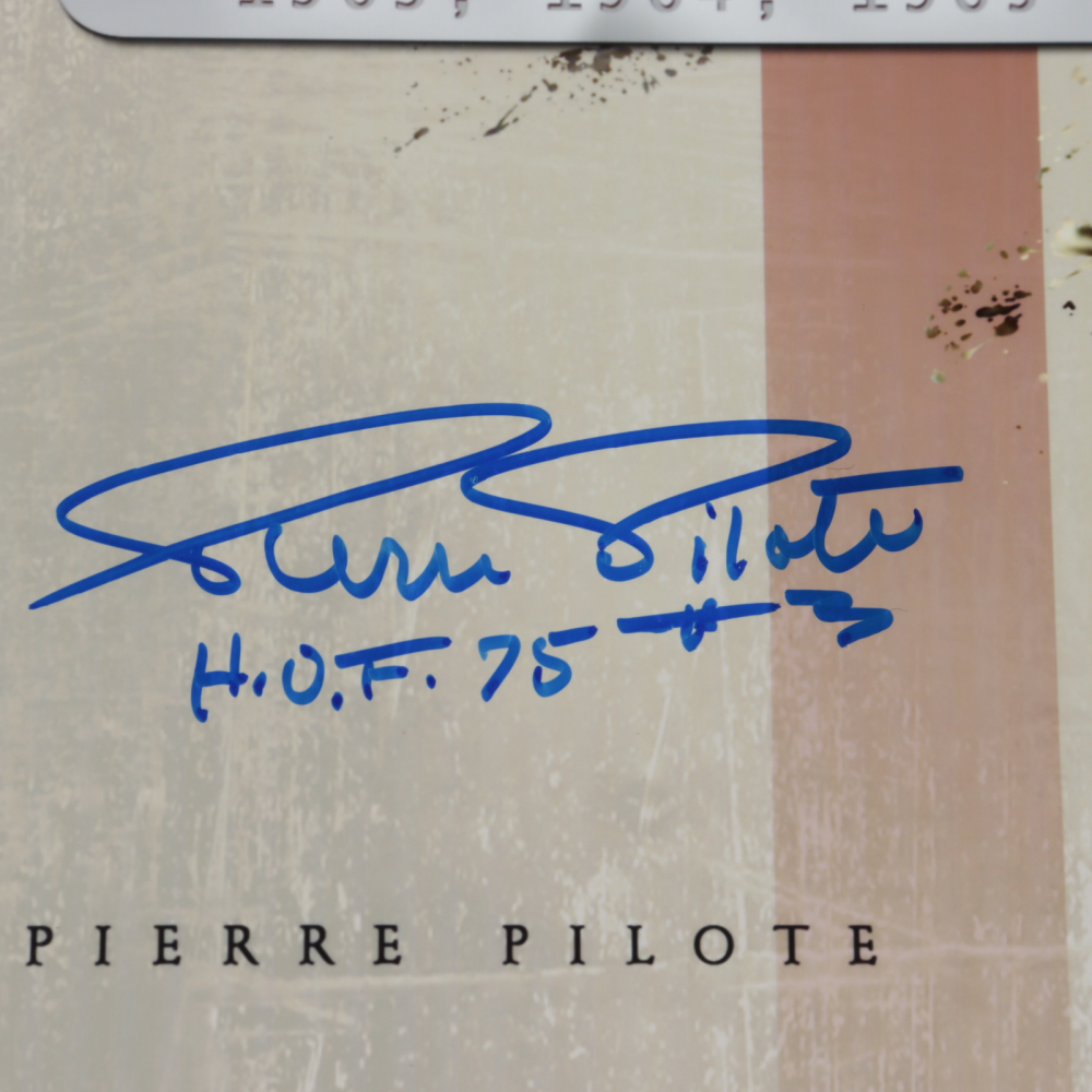 Pierre Pilote, Red Kelly & Harry Howell Signed "James Morris Memorial ...