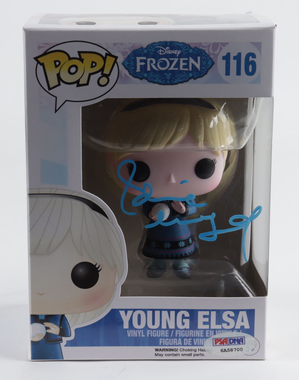 Idina Menzel Signed "Frozen" Young Elsa #116 Funko Pop! Vinyl Figure ...