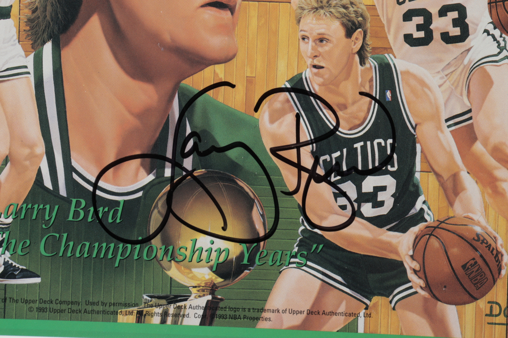 Larry Bird Signed LE "The Championship Years" 9x11 Print (UDA COA) (See ...
