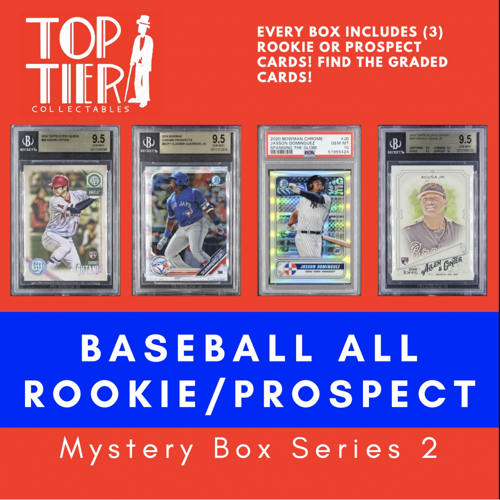 TTC Baseball All Rookie / Prospect (3) Card Mystery Box Series 2 ...