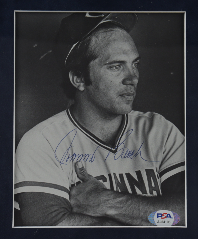 Johnny Bench Signed Reds 11x14 Custom Framed Photo Display (PSA COA ...