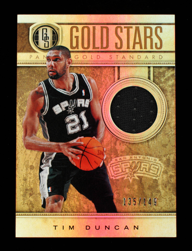 Tim Duncan 2011 Gold Standard #15 Gold Stars - Materials /149 Price ...