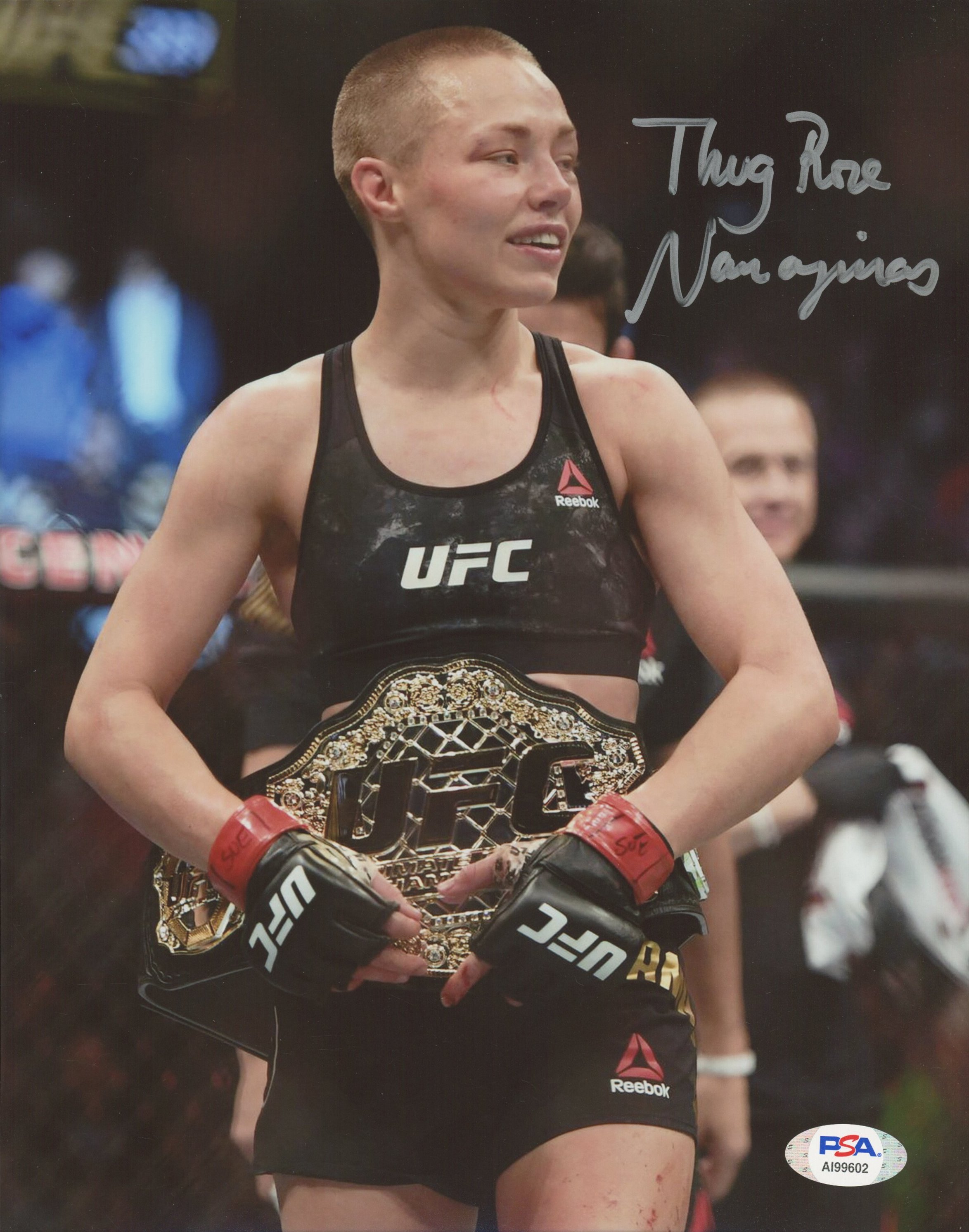 "Thug" Rose Namajunas Signed UFC 8x10 Photo (PSA) | Pristine Auction