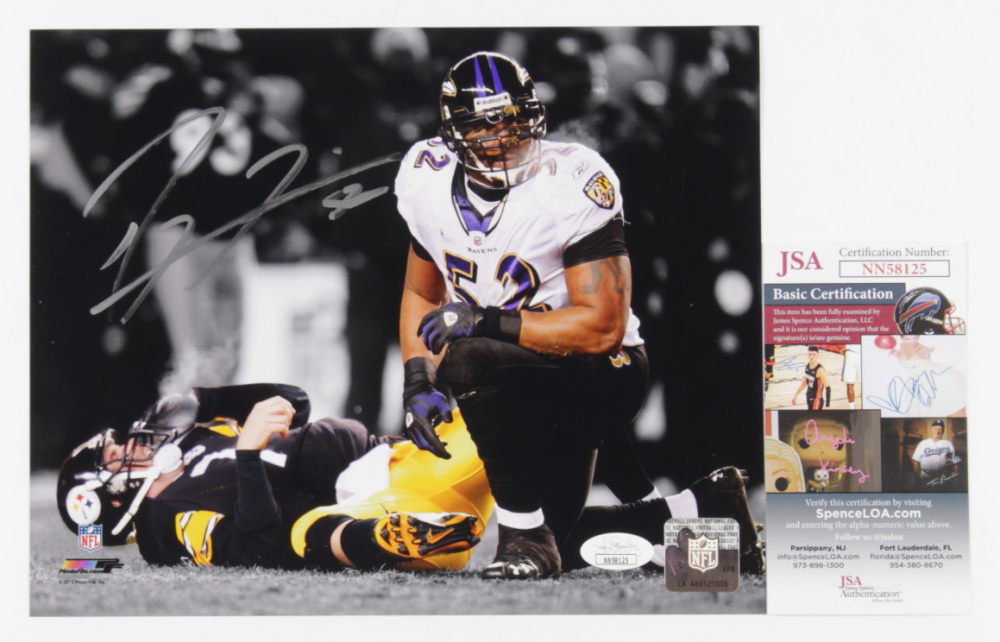 Ray Lewis Signed Ravens 8x10 Photo (JSA COA) | Pristine Auction