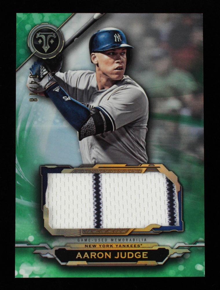 Aaron Judge 2019 Topps Triple Threads #SJR-AJ2 Single Jumbo Relics ...
