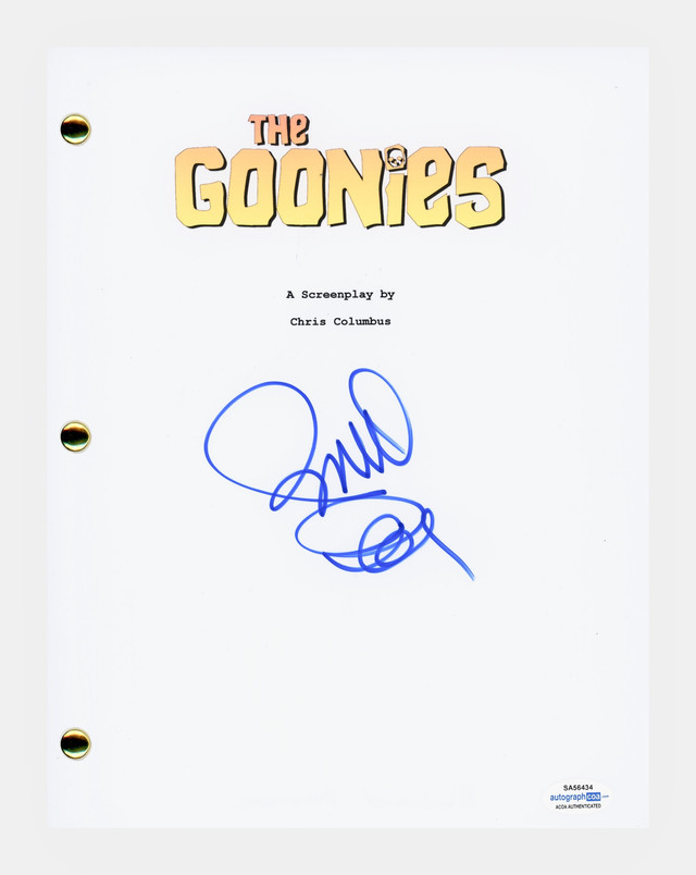 Richard Donner Signed "The Goonies " Movie Script (AutographCOA COA ...