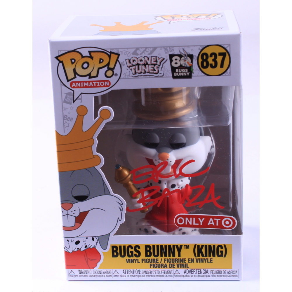 Eric Bauza Signed "Looney Tunes" #837 Bugs Bunny (King) Funko Pop ...
