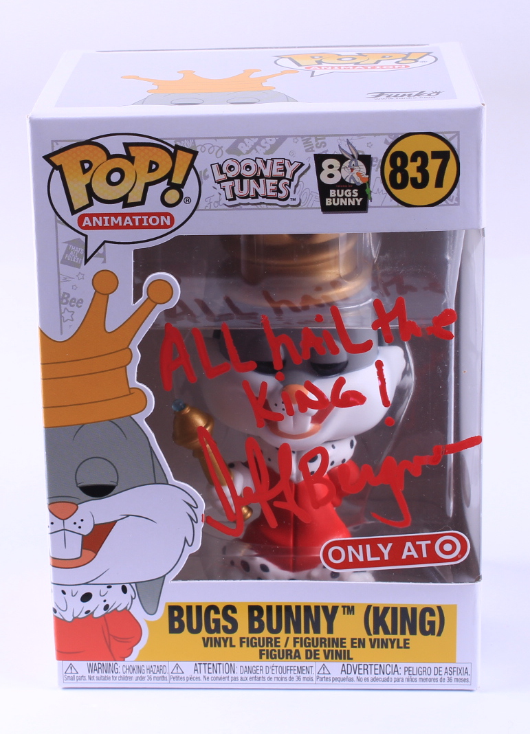 Jeff Bergman Signed "Looney Tunes" #837 Bugs Bunny (King) Funko Pop ...