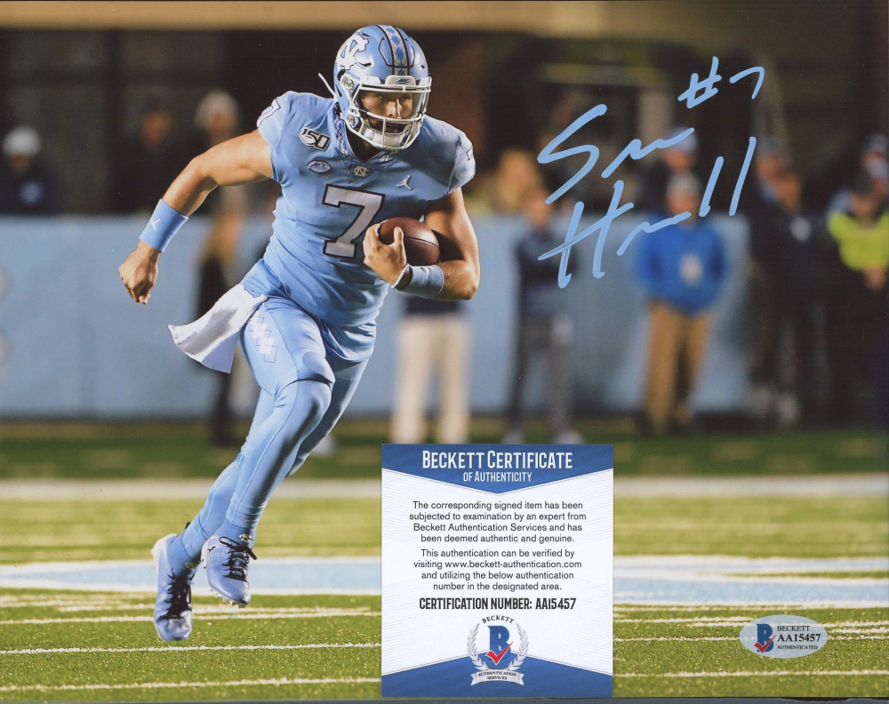 Sam Howell Signed North Carolina Tar Heels 8x10 Photo (Beckett COA ...