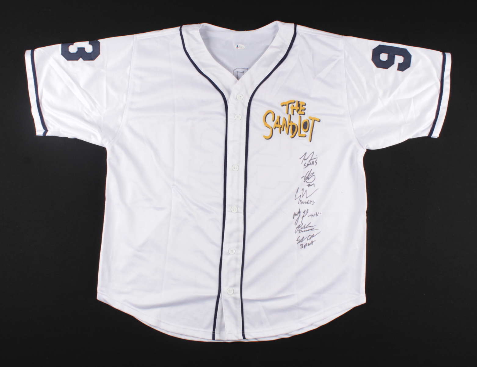 Jersey Cast-Signed by (6) with Tom Guiry, Chauncey Leopardi, Marty York ...