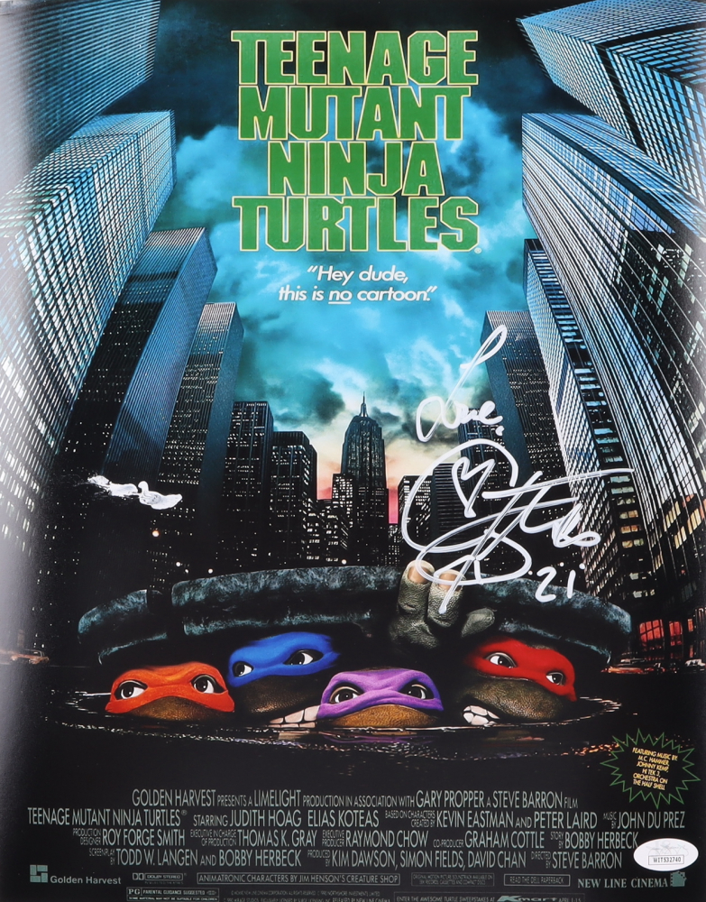 Corey Feldman Signed "Teenage Mutant Ninja Turtles" 11x14 Movie Poster ...