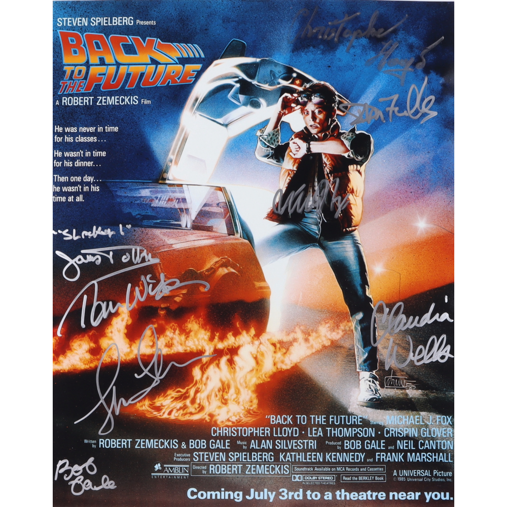 "Back to The Future" 16x20 Photo Signed By (8) With Michael J. Fox ...