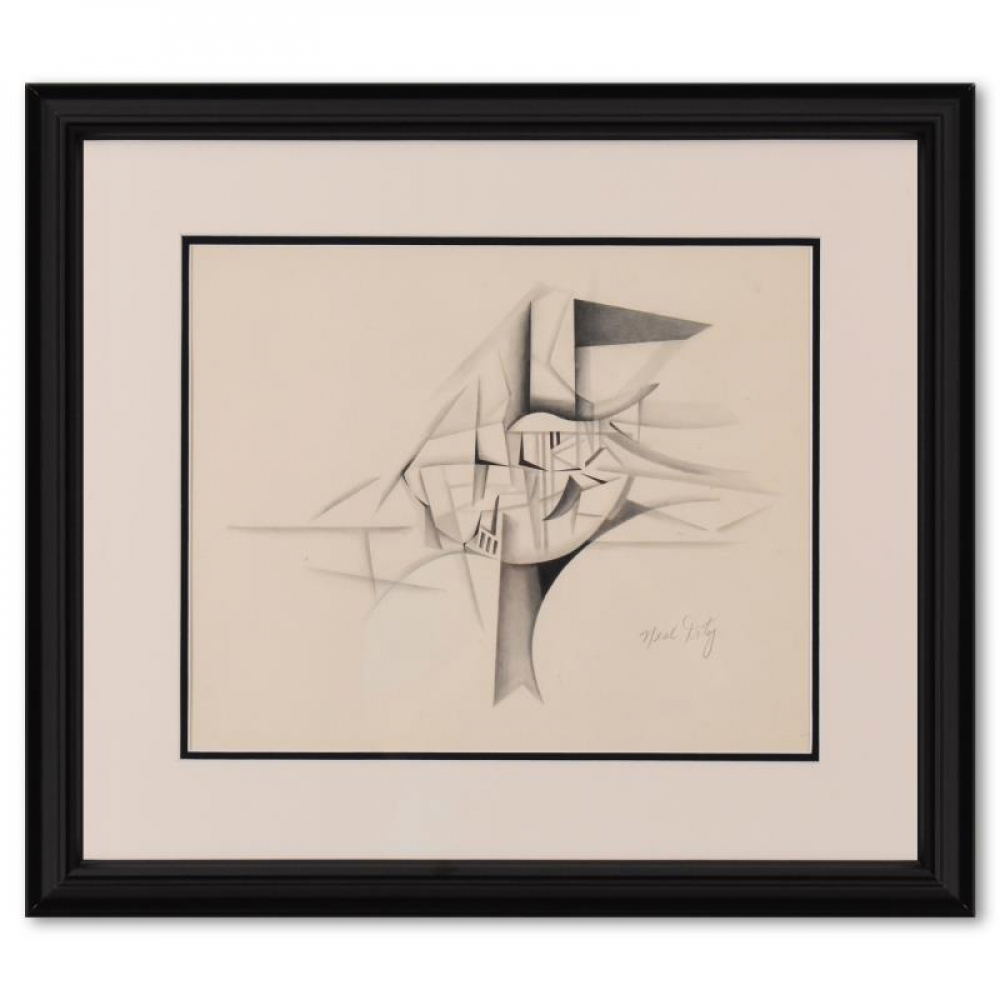 Neal Doty Signed "Untitled" Custom Framed Original Drawing (PA ...
