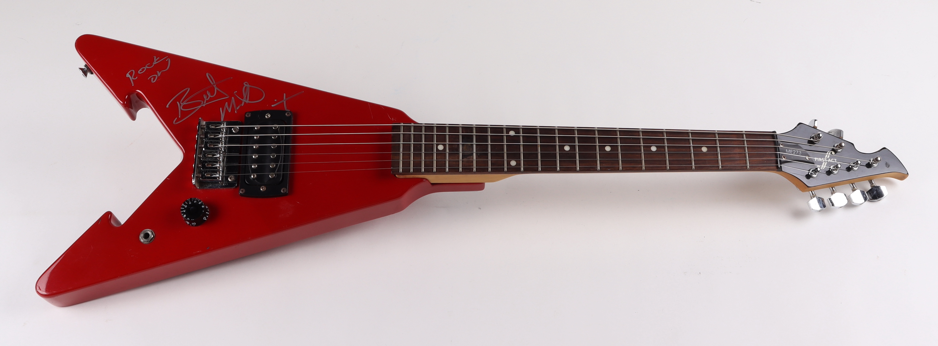 Bret Michaels Signed 35" Electric Guitar Inscribed "Rock On" (Beckett ...