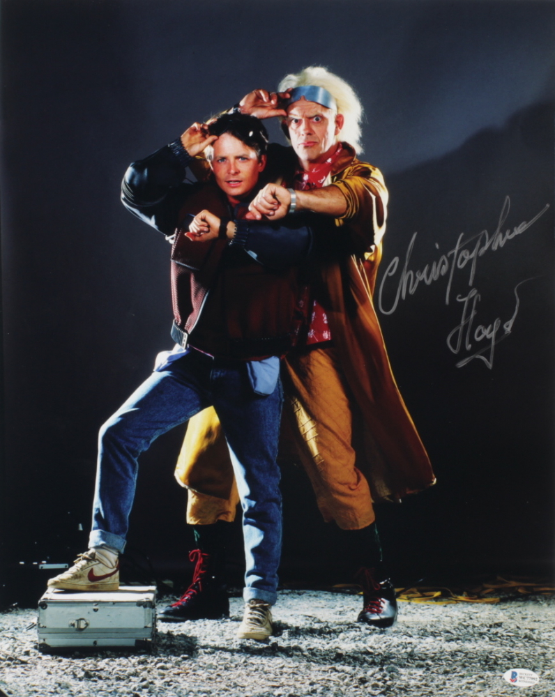 Christopher Lloyd Signed "Back to the Future" 16x20 Photo (Beckett COA ...