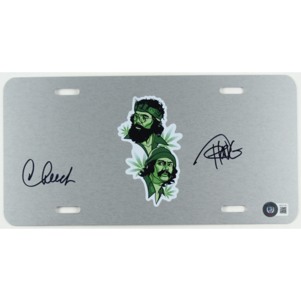 Cheech Marin & Tommy Chong Signed License Plate (Beckett Hologram ...