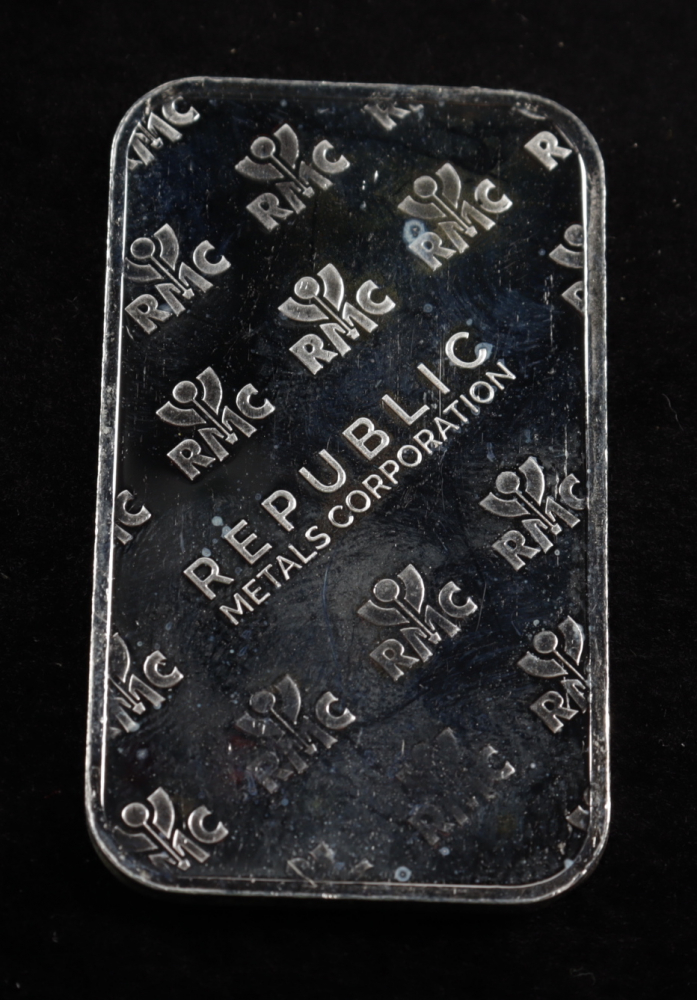1 Oz .999 Fine Silver RMC Republic Silver Bullion Bar | Pristine Auction