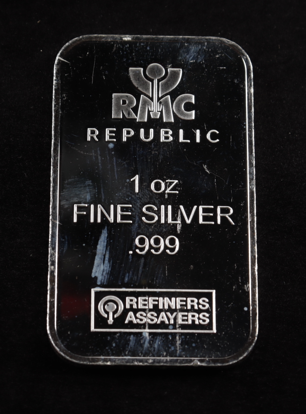 1 Oz .999 Fine Silver RMC Republic Silver Bullion Bar | Pristine Auction