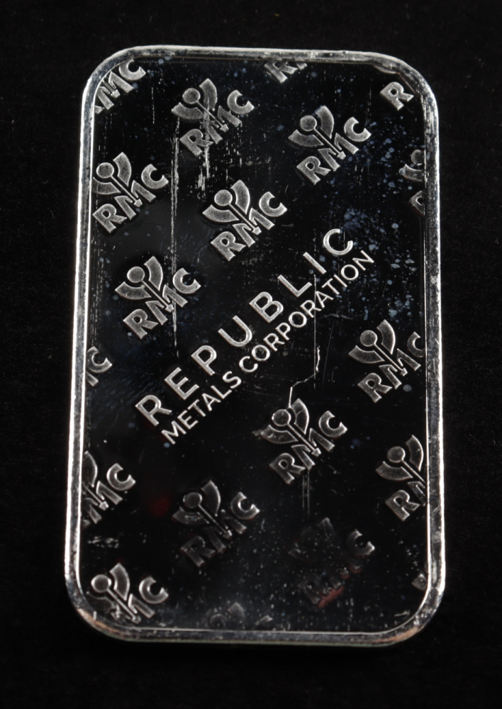 1 Oz .999 Fine Silver RMC Republic Silver Bullion Bar | Pristine Auction