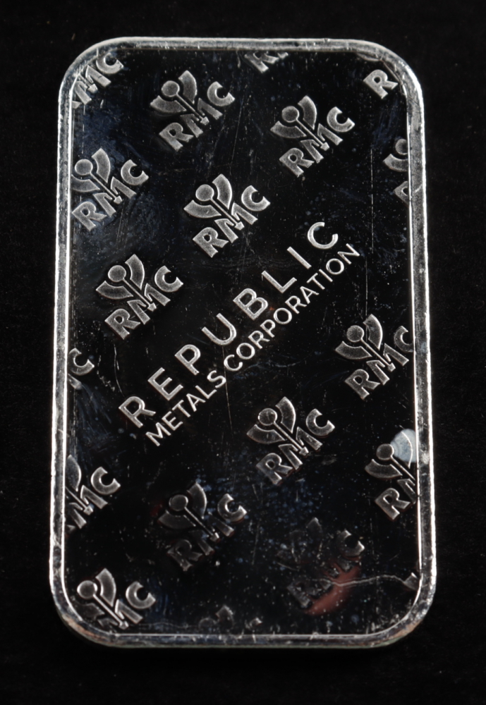 1 Oz .999 Fine Silver RMC Republic Silver Bullion Bar | Pristine Auction