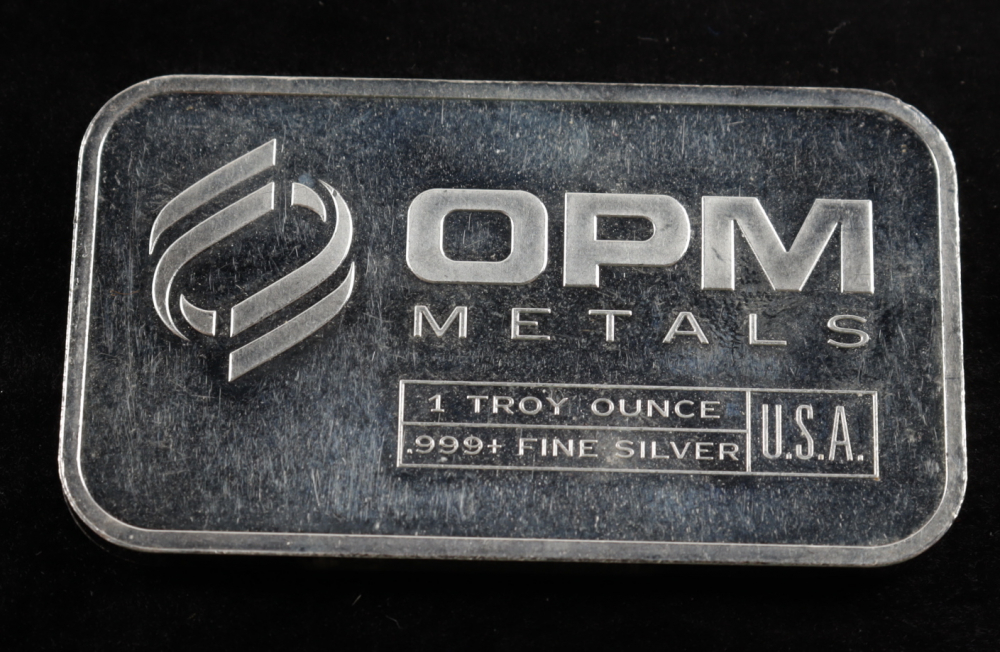 1 Oz .999 Fine Silver OPM Metals Silver Bullion Bar | Pristine Auction