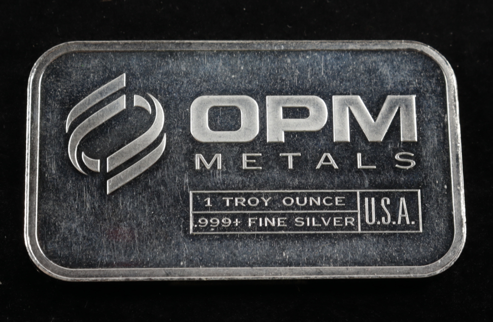 1 Oz .999 Fine Silver OPM Metals Silver Bullion Bar | Pristine Auction