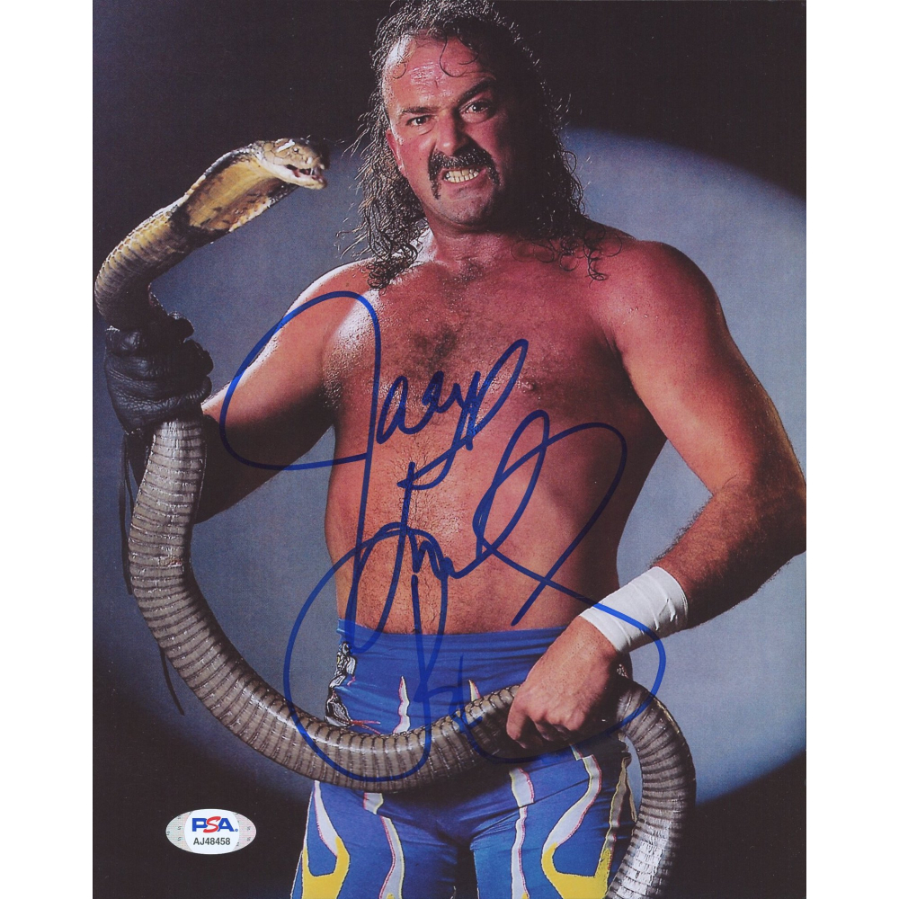 Jake "The Snake" Roberts Signed WWE 8x10 Photo (PSA) | Pristine Auction