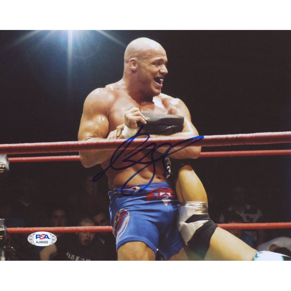 Kurt Angle Signed WWE 8x10 Photo (PSA) | Pristine Auction
