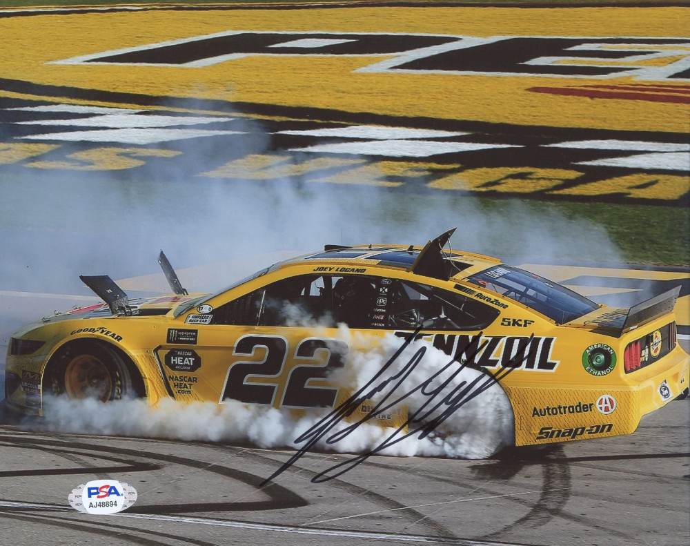 Joey Logano Signed NASCAR 8x10 Photo (PSA COA) | Pristine Auction