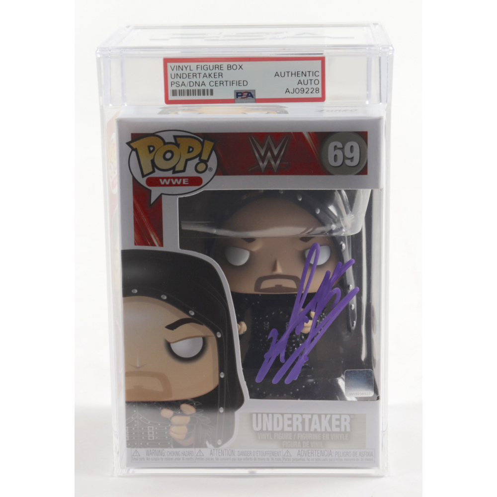 The Undertaker Signed WWE #69 Funko Pop! Vinyl Figure (JSA & PSA ...