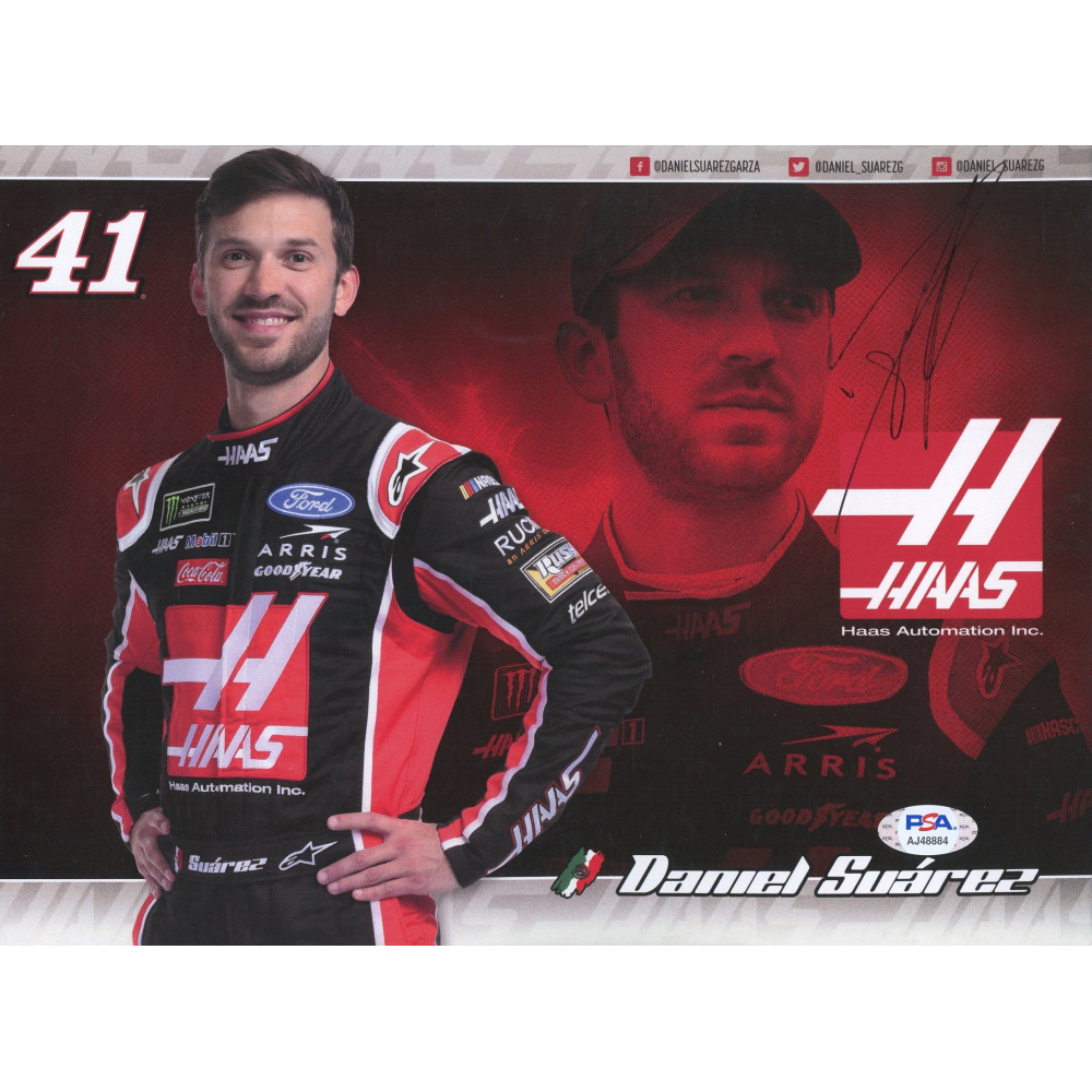 Daniel Suarez Signed NASCAR 8x10 Photo (PSA) | Pristine Auction