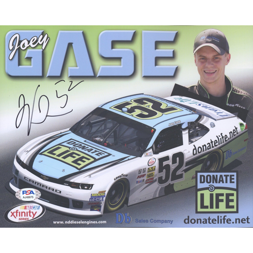 Joey Gase Signed NASCAR 8x10 Photo (PSA) | Pristine Auction